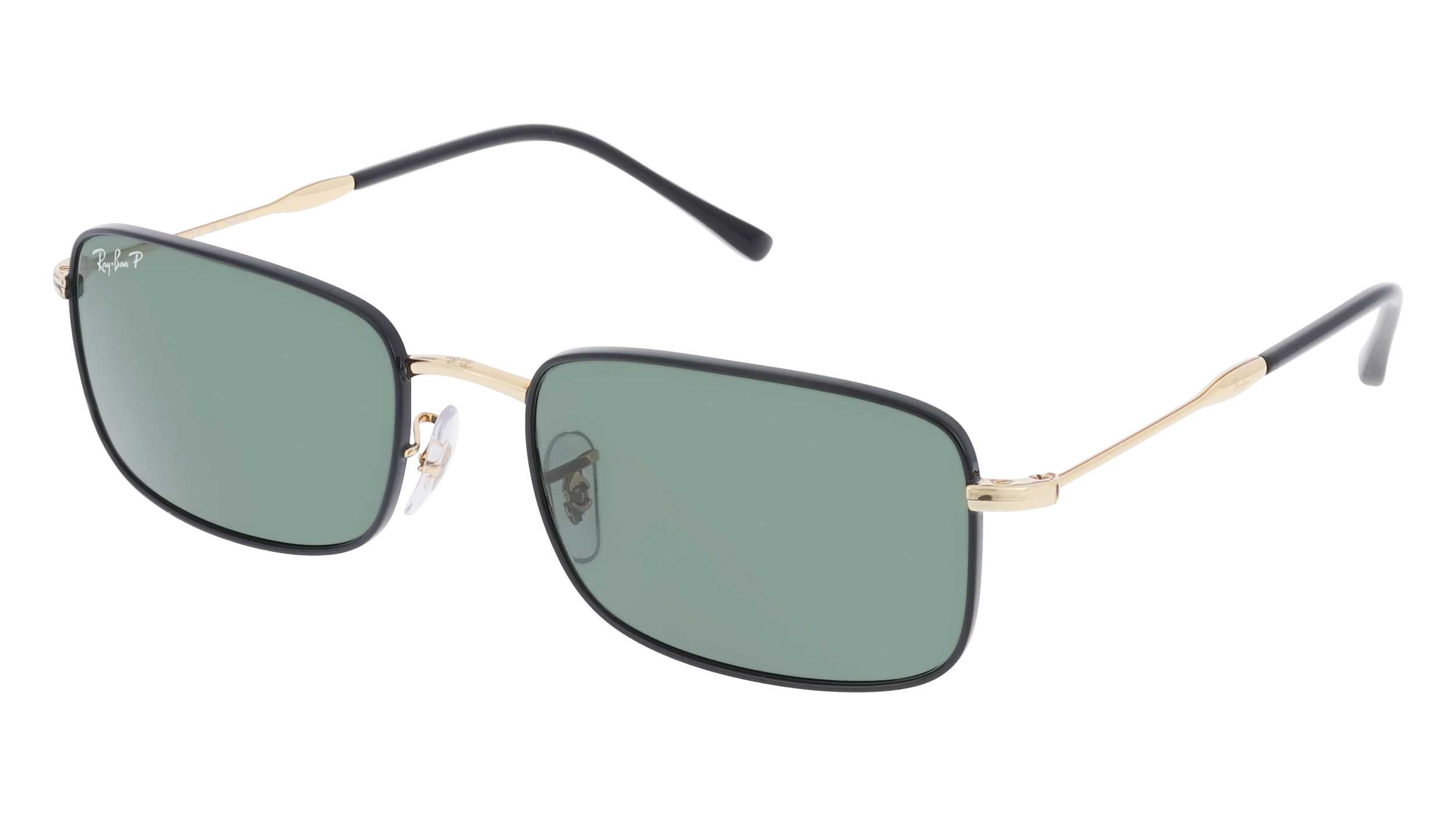 Lunettes de soleil RAY-BAN RB 3746 927158 59/20 Homme Noir Rectangle ...